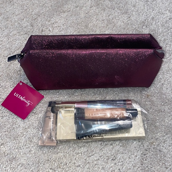 Ulta Beauty | Bags | Ulta Metallic Plum Bag Makeup Set | Poshmark